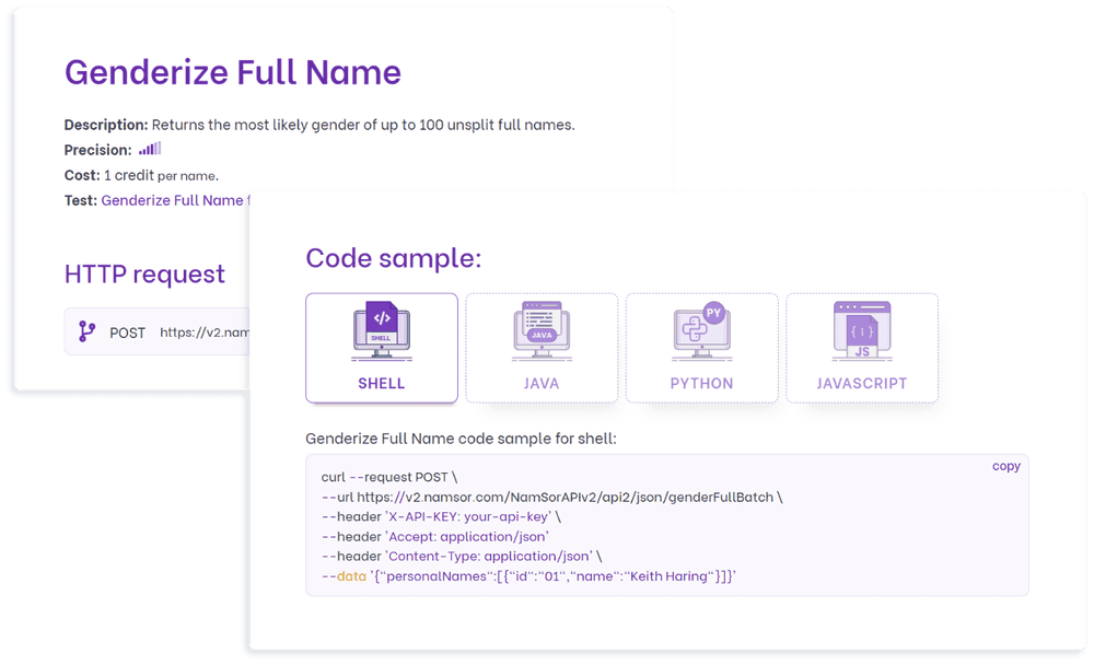 Namsor | Name analysis - Instant gender, origin & ethnicity detection
